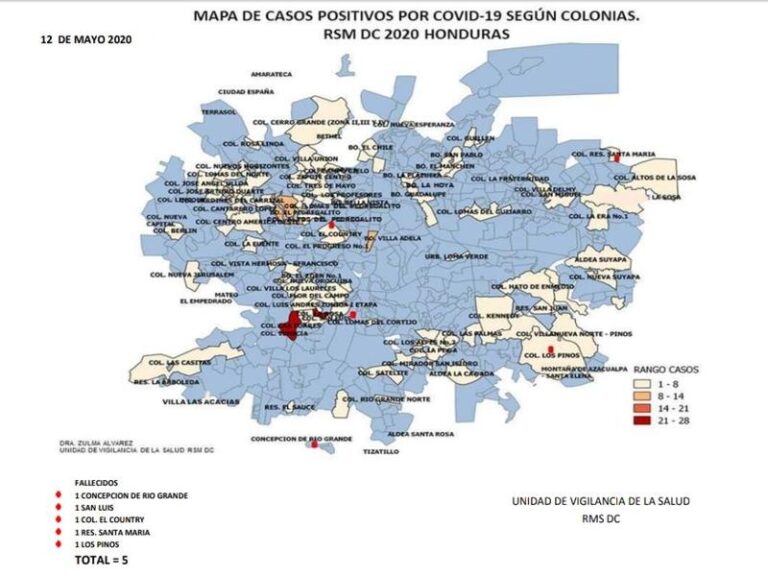 Distrito Central registra 307 casos de Covid-19 en 125 barrios y ...