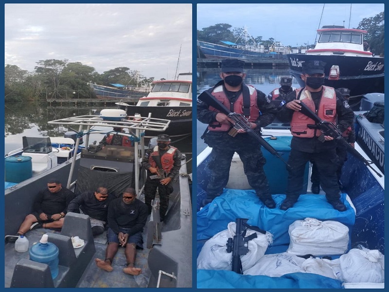 Capturan tres sujetos con embarcación conteniendo supuesta droga en Ro