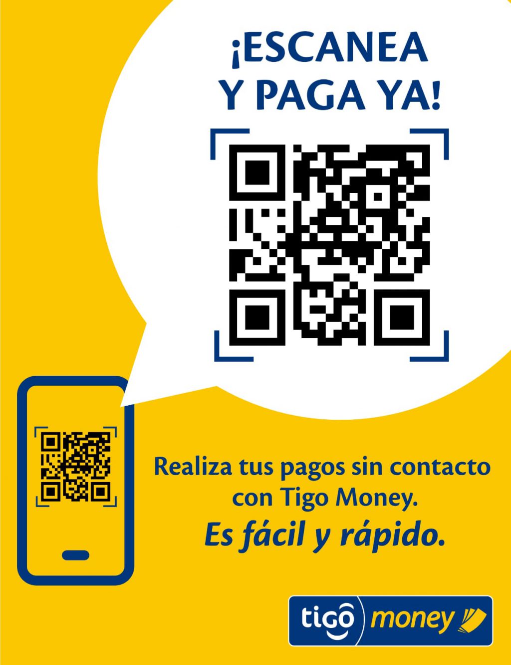 Tigo Money lanza código QR como nuevo método de pago