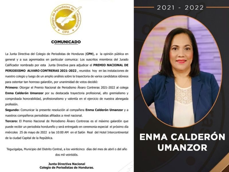 Enma Calderón y su destacada labor en el mundo del periodismo