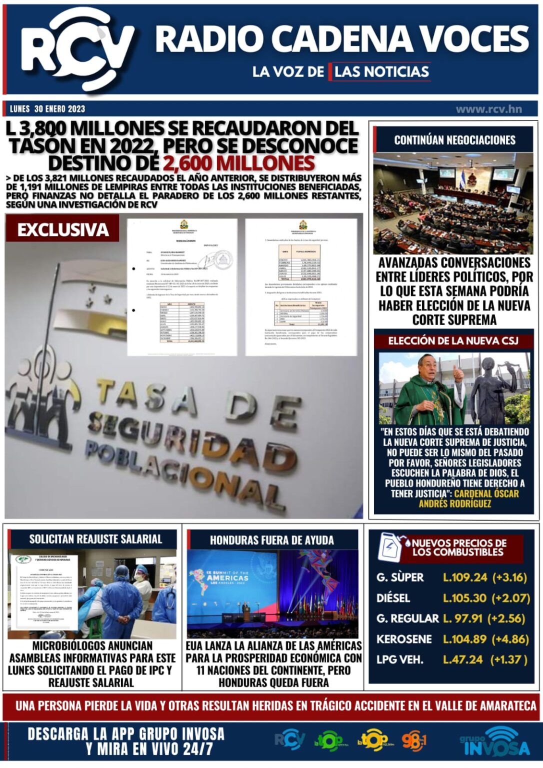 L 3,800 millones se recaudaron del Tasón en 2022, pero se desconoce destino de 2,600 millones ...