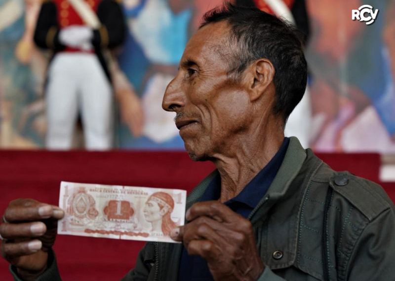 Serapio Gutiérrez recibirá 15 mil lempiras como pensión vitalicia ya que su rostro es el que ...