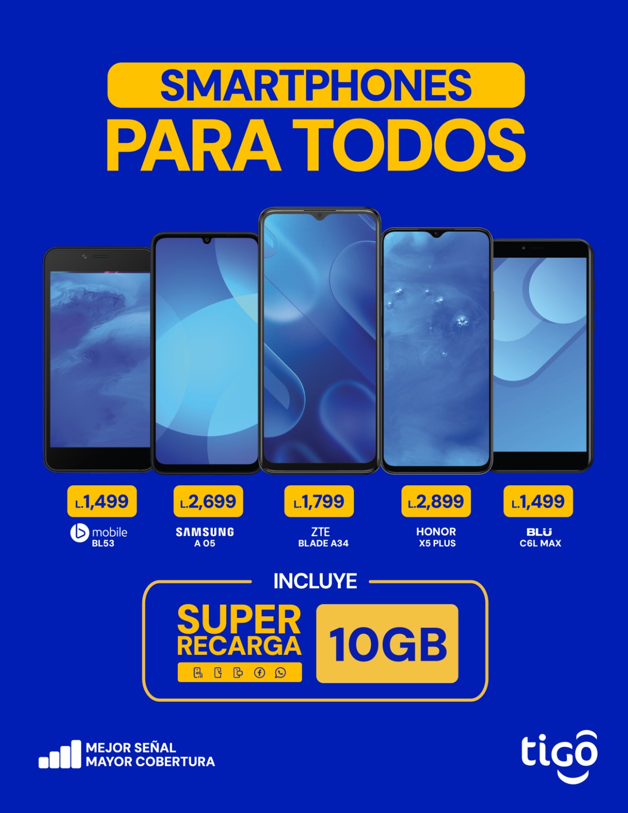 Tigo lanza su campaña “Smartphones para Todos”, para disfrutar con la ...