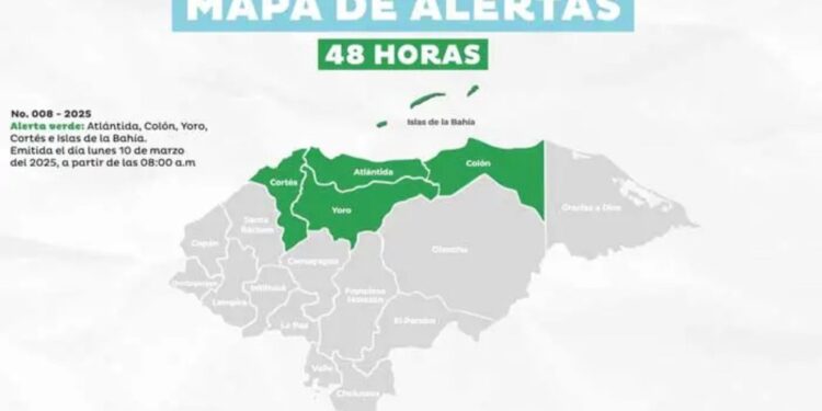 Copeco emite Alerta Verde por ingreso de frente frío