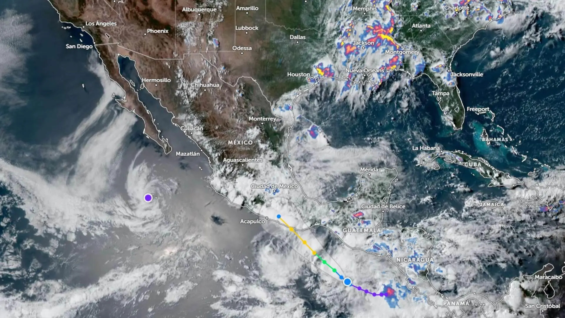 Tormenta tropical Erick se degrada en el sur de México